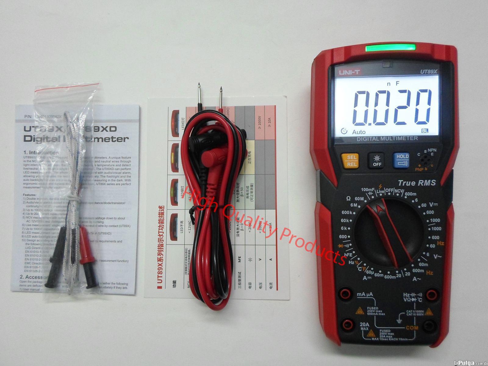 Multimetro Uni-T UT89X True RMS AC DC Ohmmeter Temperature NCV | La ...