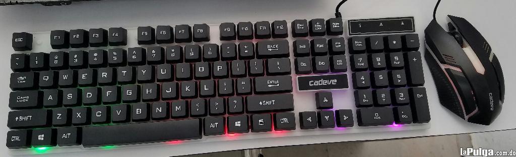 Teclado y Mouse gaming Cadeve-9122 | La Pulga Virtual