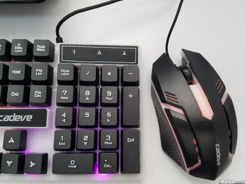 Teclado y Mouse gaming Cadeve-9122 | La Pulga Virtual