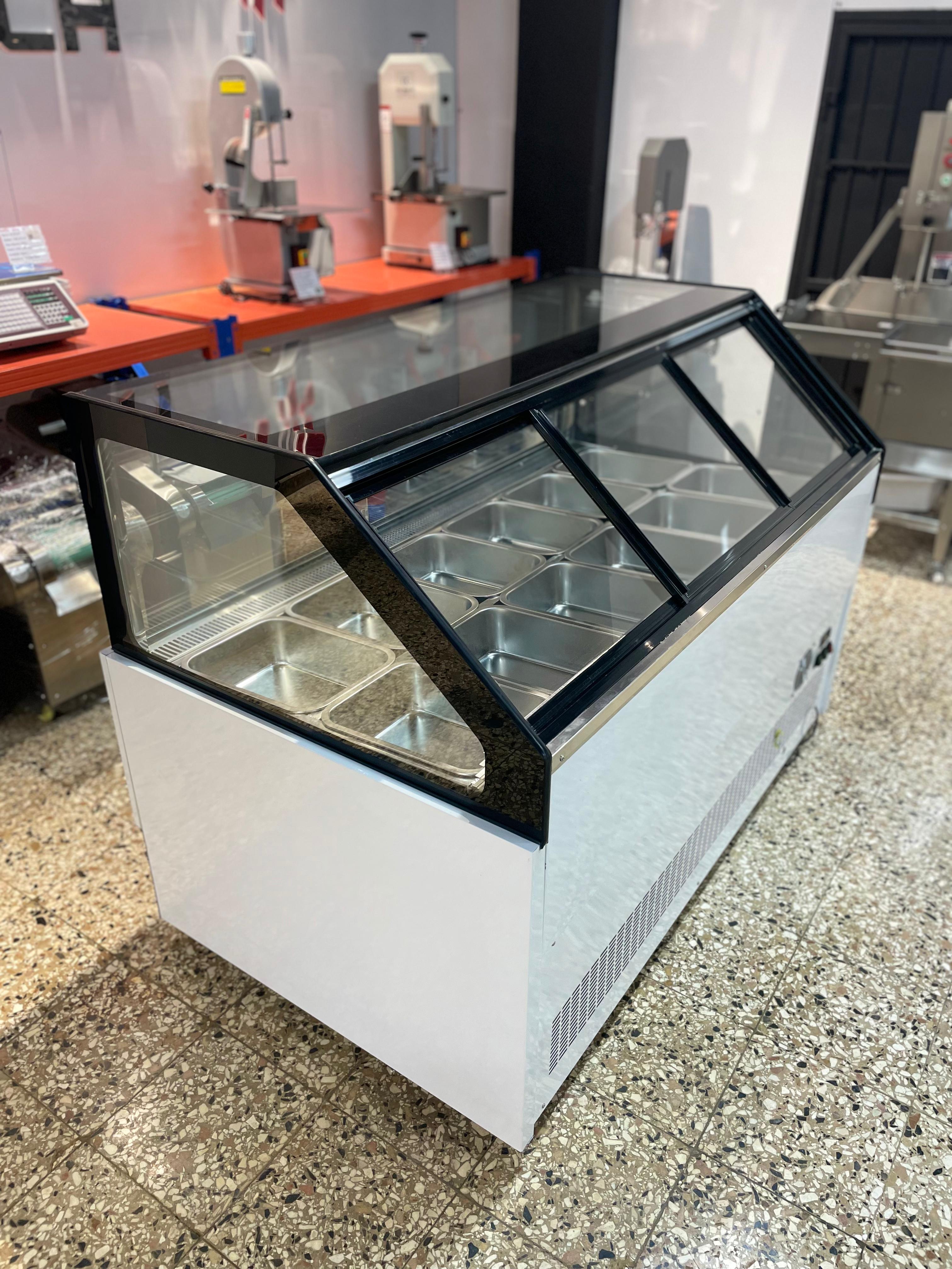 Vitrina fria freezer exhibidor para helado duro cremoso | La Pulga Virtual