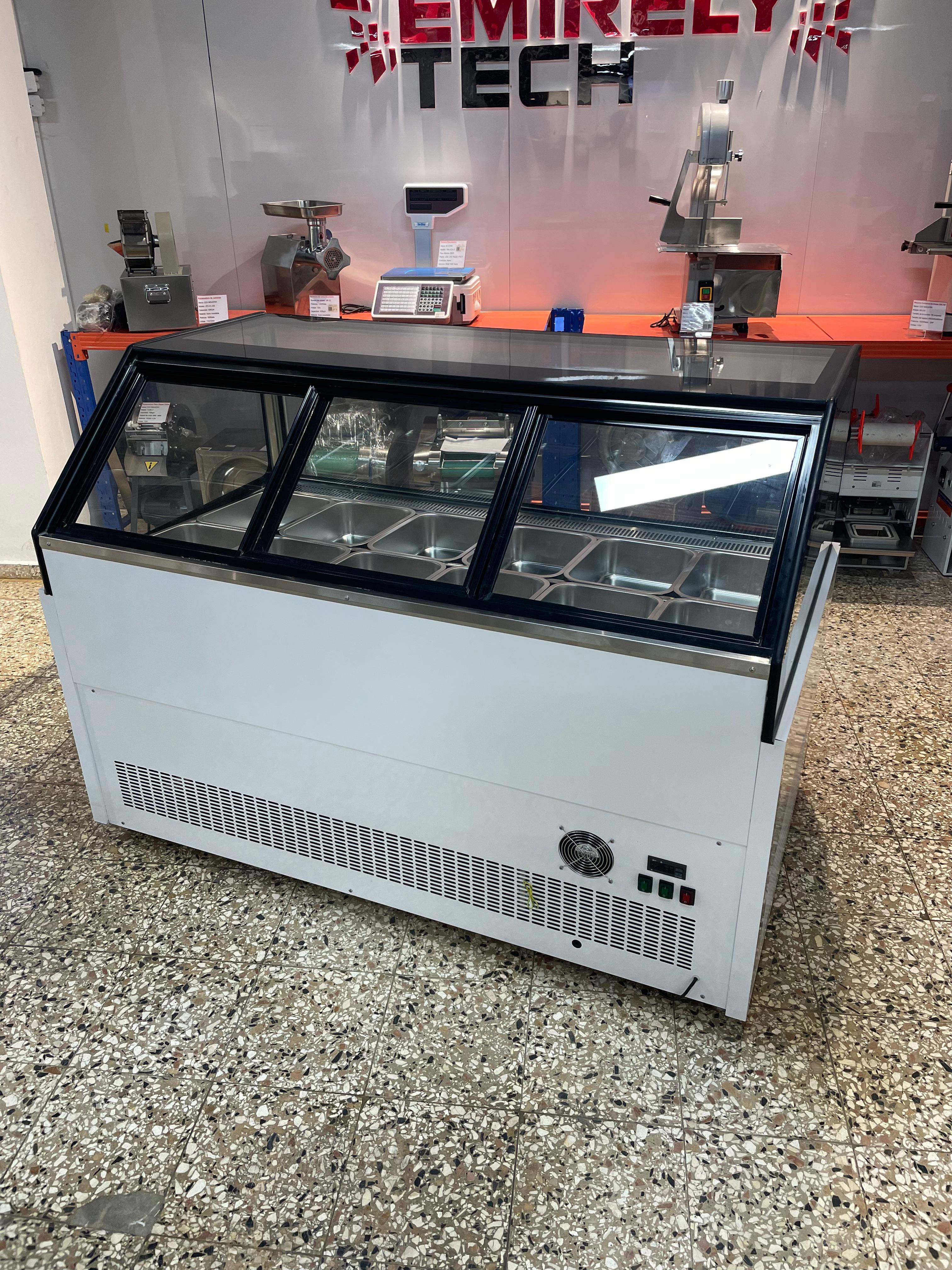 Vitrina fria freezer exhibidor para helado duro cremoso | La Pulga Virtual